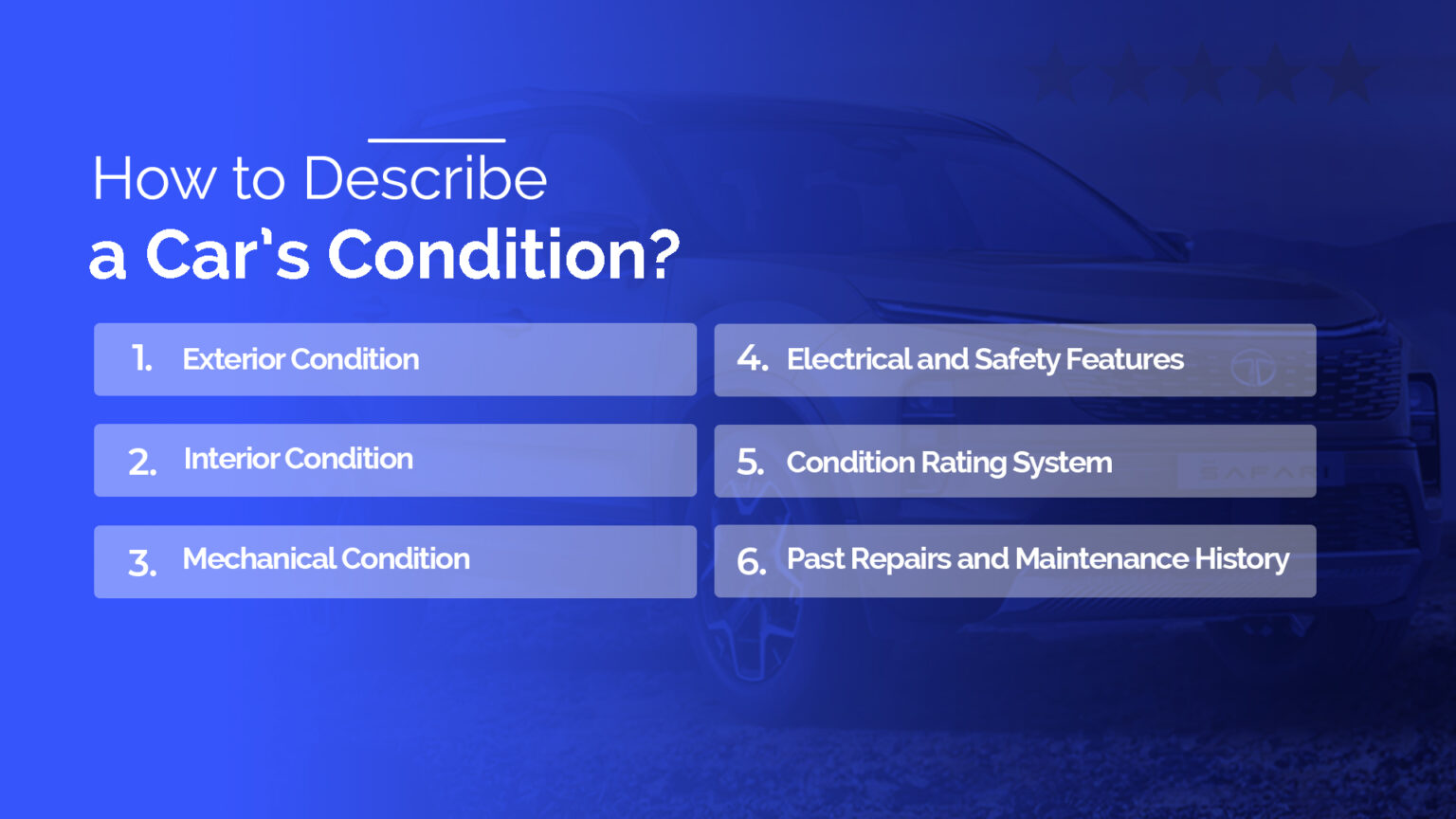 How to Read Car Condition Ratings | Grading System Guide