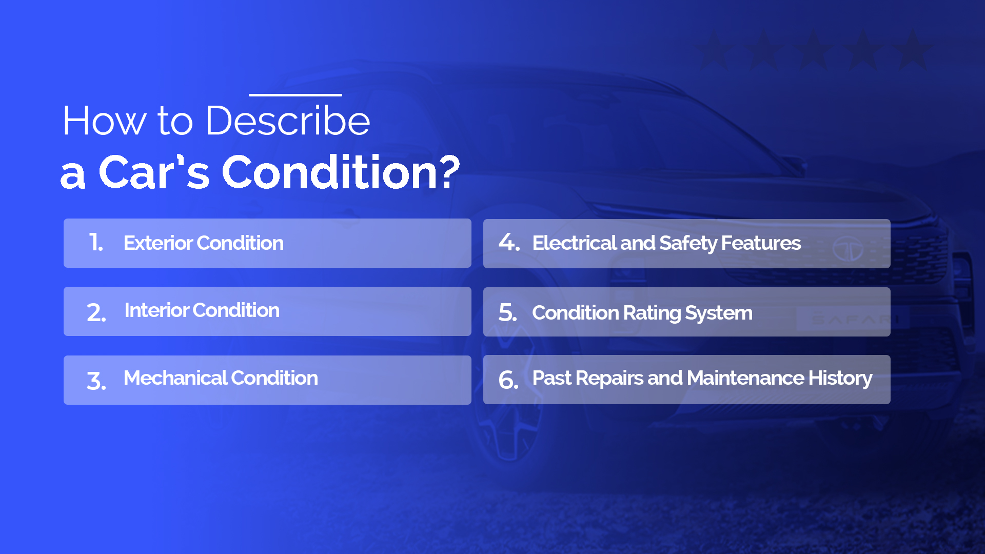 How to Read Car Condition Ratings | Grading System Guide