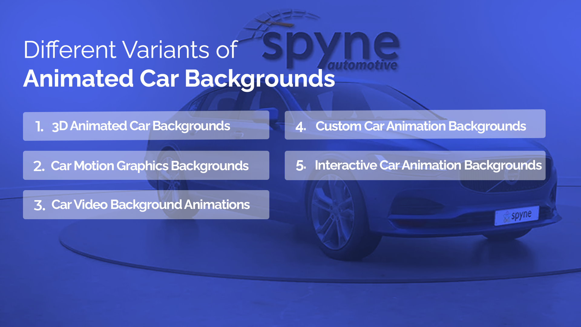 Learn All About Animated Car Backgrounds by Spyne