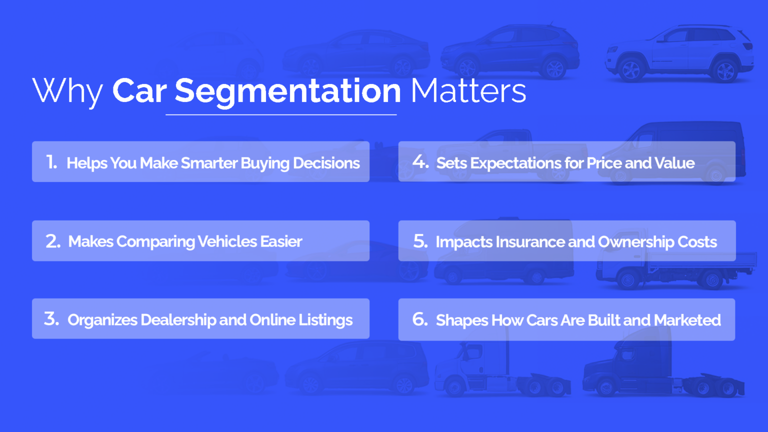 Understanding Car Segment Categories and Vehicle Classes